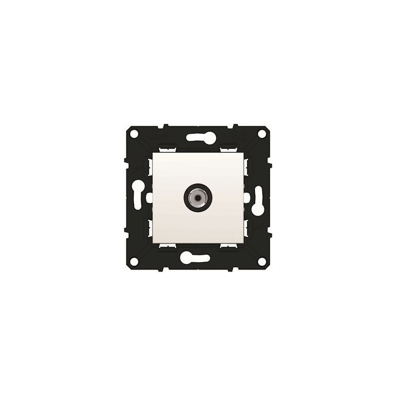 ARNOULD 64071 - Prise TV simple type F' à visser, Espace, Blanc (FC)