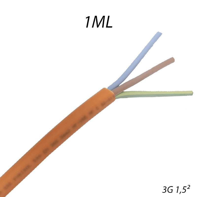 Câble anti-feu CR1 pour sécurité incendie 1 paire 0,9mm Touret 500ml