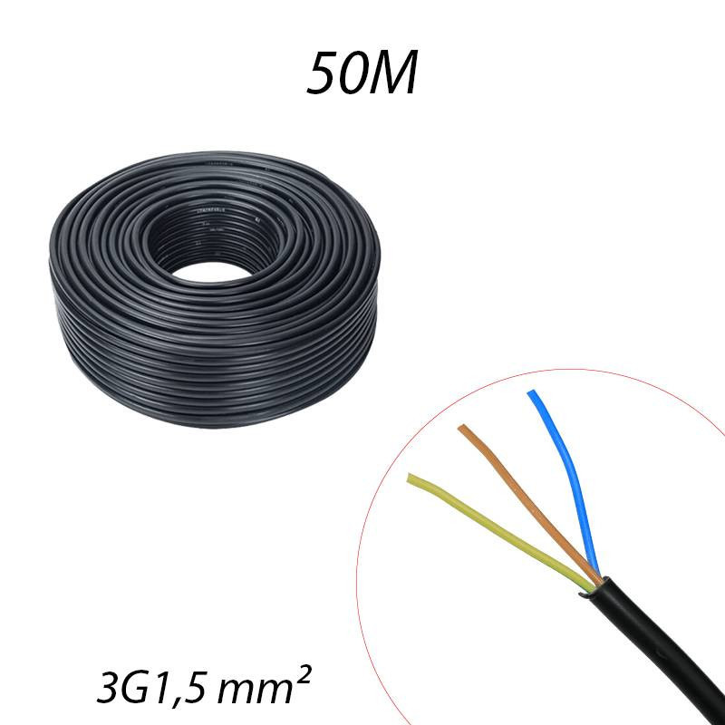 Câble R2V 2x25² Coupe au mètre