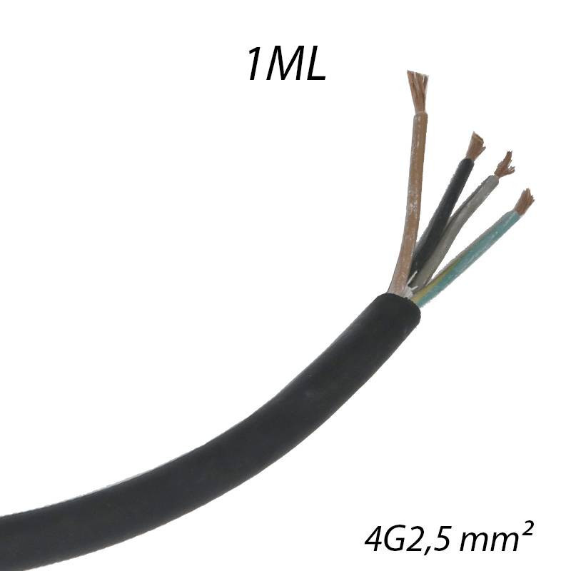 Câble souple HO7 RN-F 4G2,5² Coupe au mètre