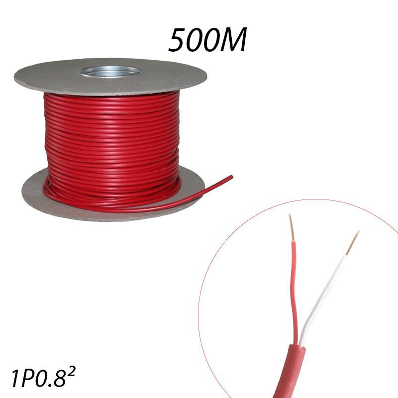 Câble téléphonique SYS Rouge 1 paire 0,8mm sans écran Touret de 500m