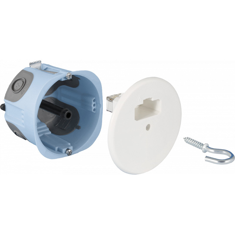 Boîte centre DCL en saillie + Douille E27 - EUROHM 53098