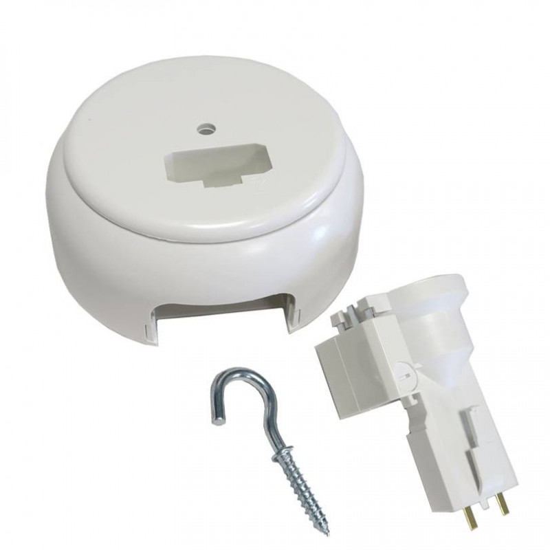 Boîte centre DCL en saillie + Douille E27 - EUROHM 53098