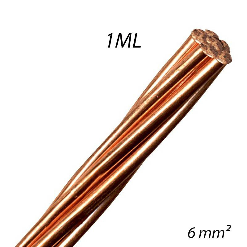 Fil de mise à la terre Cuivre NU 16mm² Coupe au mètre