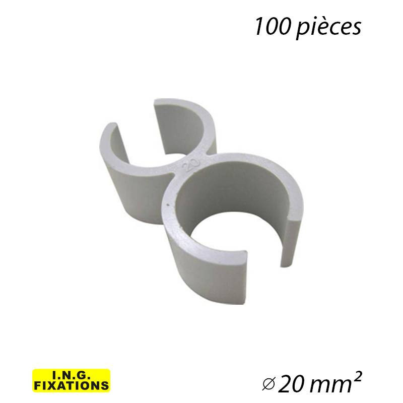 Fixations pour tubes et gaines électriques (clips, colliers)