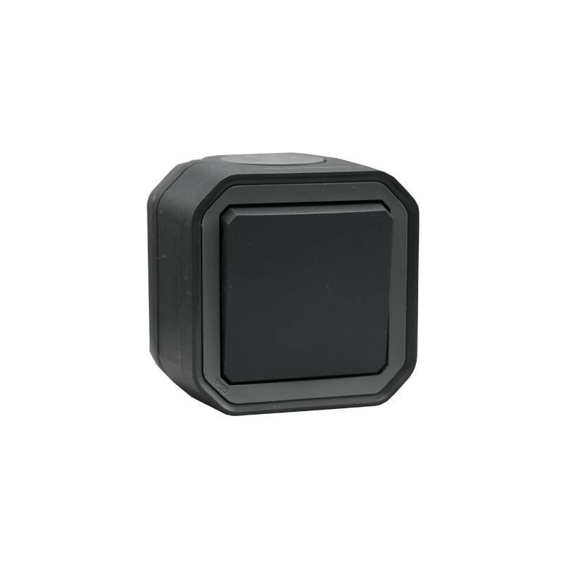 Bouton poussoir Plexo étanche Anthracite - LEGRAND 069790L