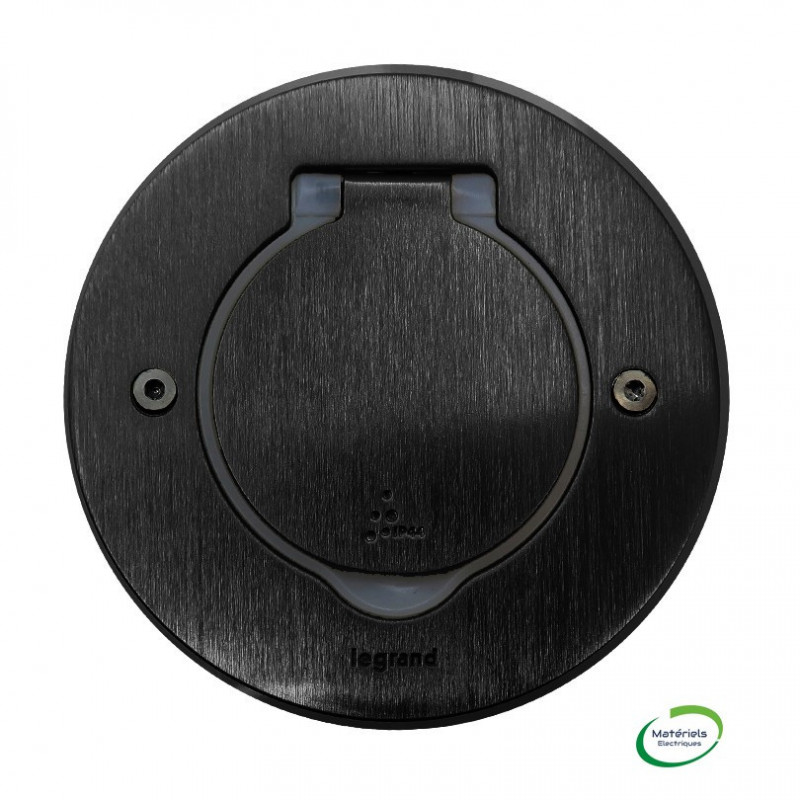 Platine de sol ronde brun brossé - LEGRAND 089751