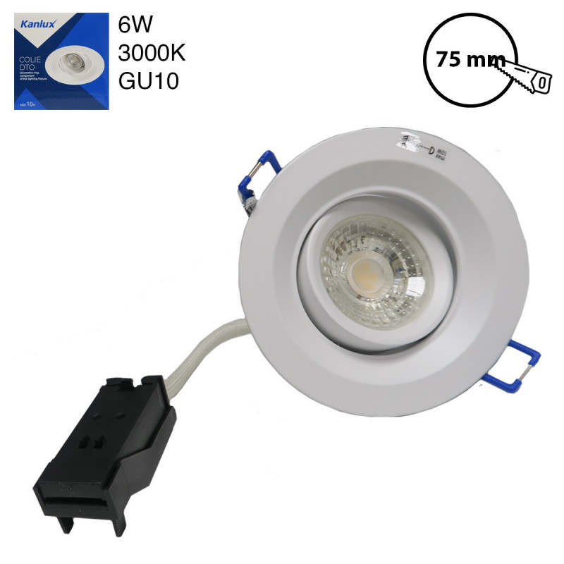 Kit-Colie - Kit spot COLIE Orientable Complet 6W 3000K Diam : 99 mm