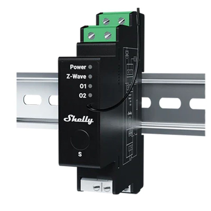 Z-Wave Shutter module volet roulant rail DIN - SHELLY LR