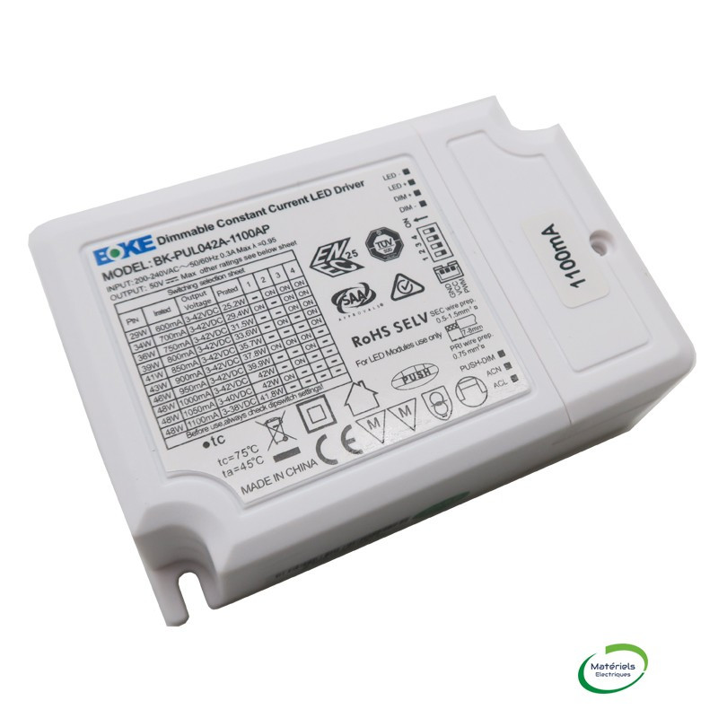 BOKE 0118BK - DRIVER BOKE POUR DALLES LED