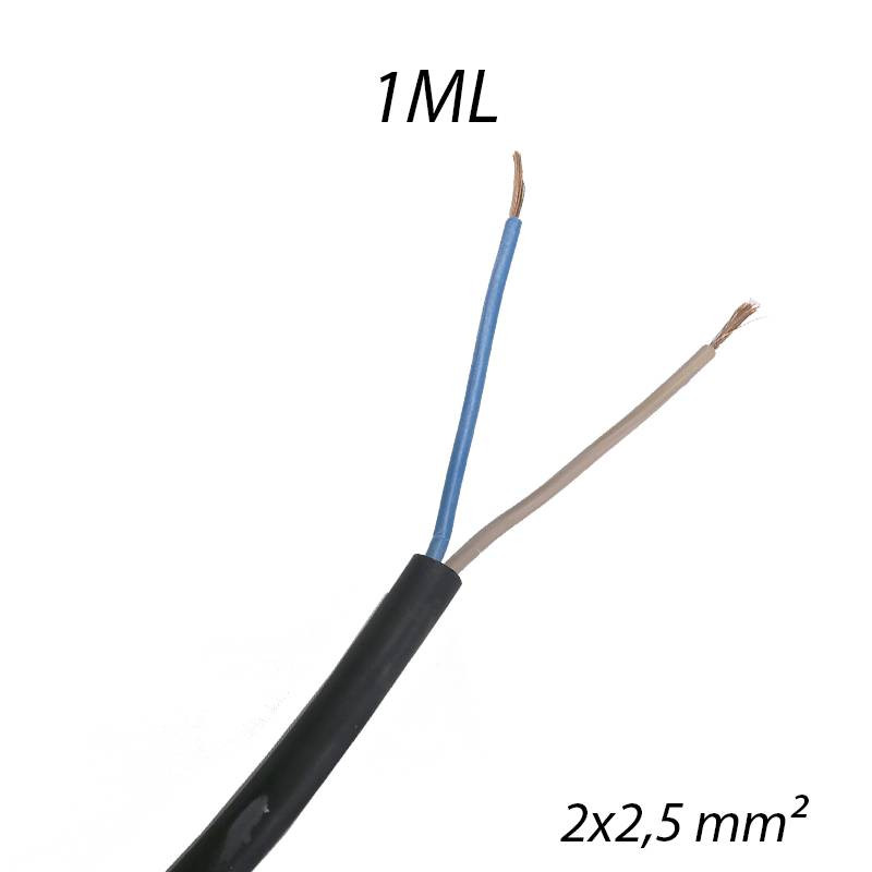 Câble souple HO7 RN-F 2X2,5² Coupe au mètre