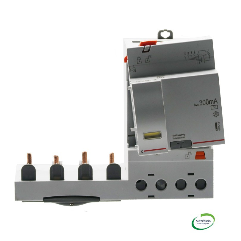 LEGRAND 410512 - Bloc différentiel 4P 63A AC 300mA