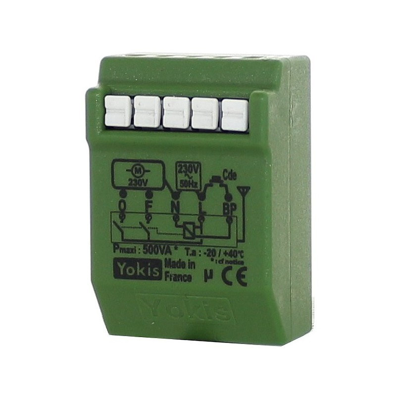 Micromodule volets roulants radio encastrable 500W - YOKIS MVR500ERP