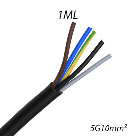 Câble U1000 R2V 5G10² Coupe au mètre