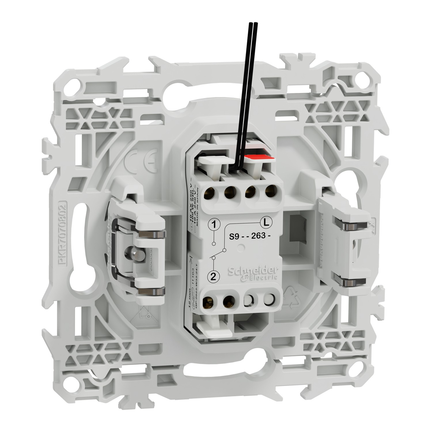Odace Interrupteur ou poussoir lumineux + Griffes - S925263