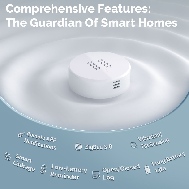 Capteur de vibration Zigbee 3.0 - MOES ZSS-S02-VBR